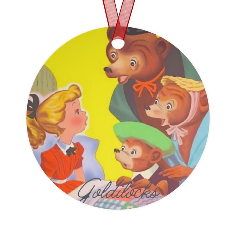 Retro Goldilocks and the Three Bears Christmas Grimms Fairytales Mother ...