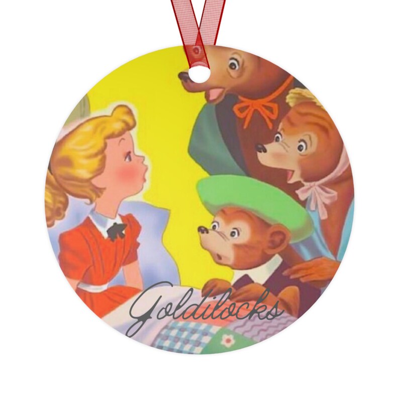Retro Goldilocks and the Three Bears Christmas Grimms Fairytales Mother ...