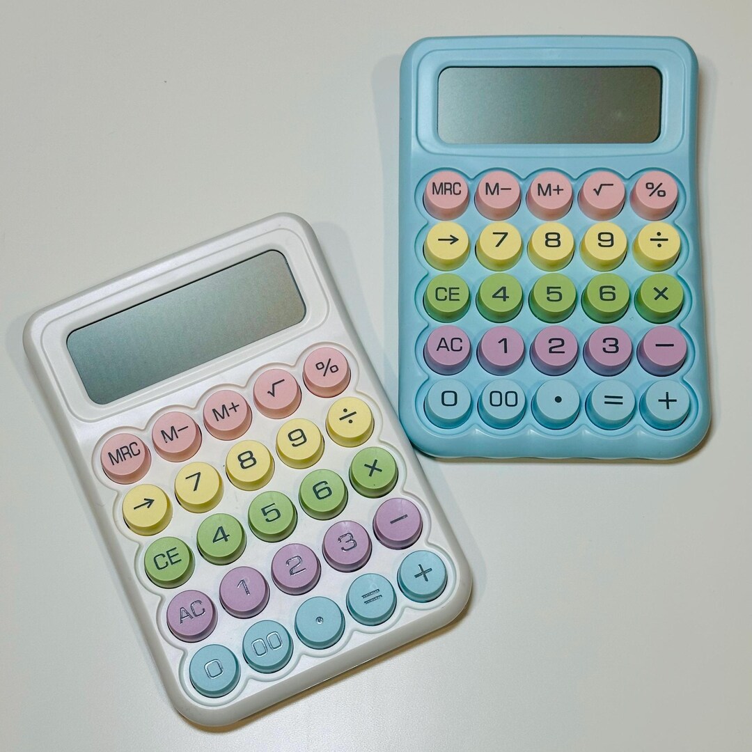 Aesthetic Chunky Buttons Calculator | Retro Style | Easy to Use | Large ...