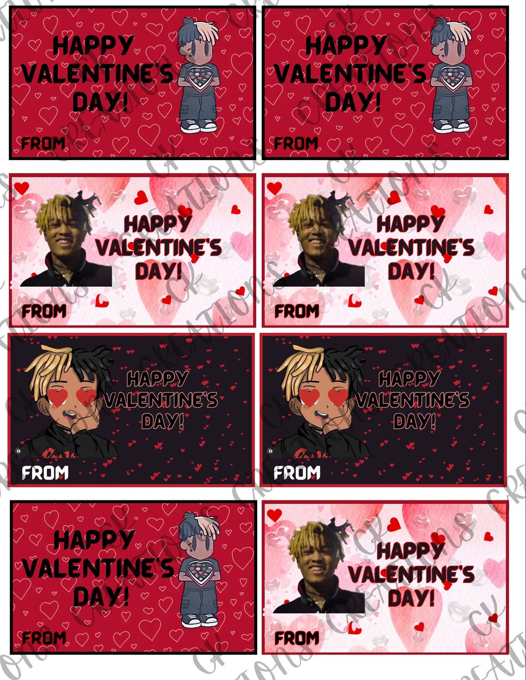 Inspired Valentine’s Day Cards – Valentine Cards Premade - Kids ...