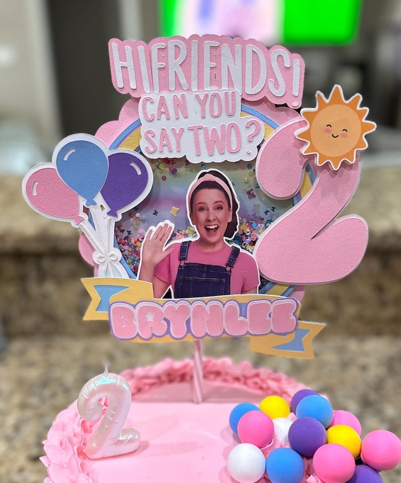 Ms. Rachel Inspired Cake Topper | Handmade Birthday Cake Decoration ...