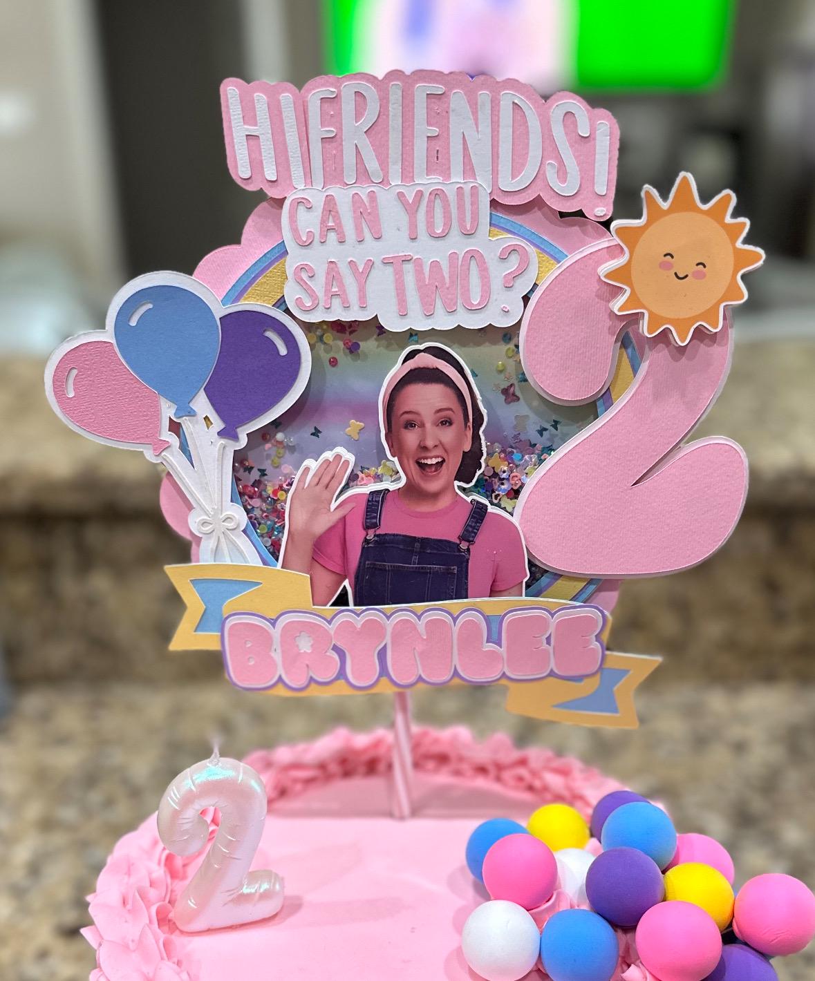 Ms. Rachel Inspired Cake Topper: Custom Birthday Party Decoration - Etsy