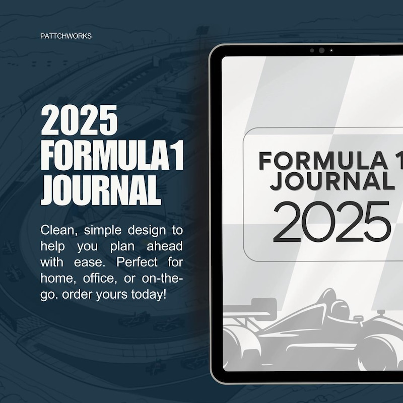 F1 Journal 2025 - Etsy