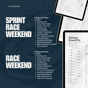 F1 Race Journal 2025 | F1 Race Planner 2025 | Formula 1 - Etsy