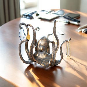 Octopus Coffee Cup Shelf | Mug Holder Stand | Ocean-themed Kitchen ...