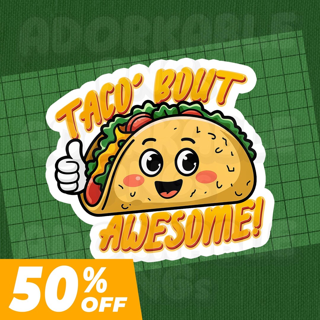Taco Bout Awesome PNG | Cute Taco | Cute PNG | Png Files | Trendy Shirt ...