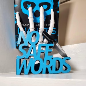 Customizable Lights Out No Safe Words Standing Sign With Knife - Etsy