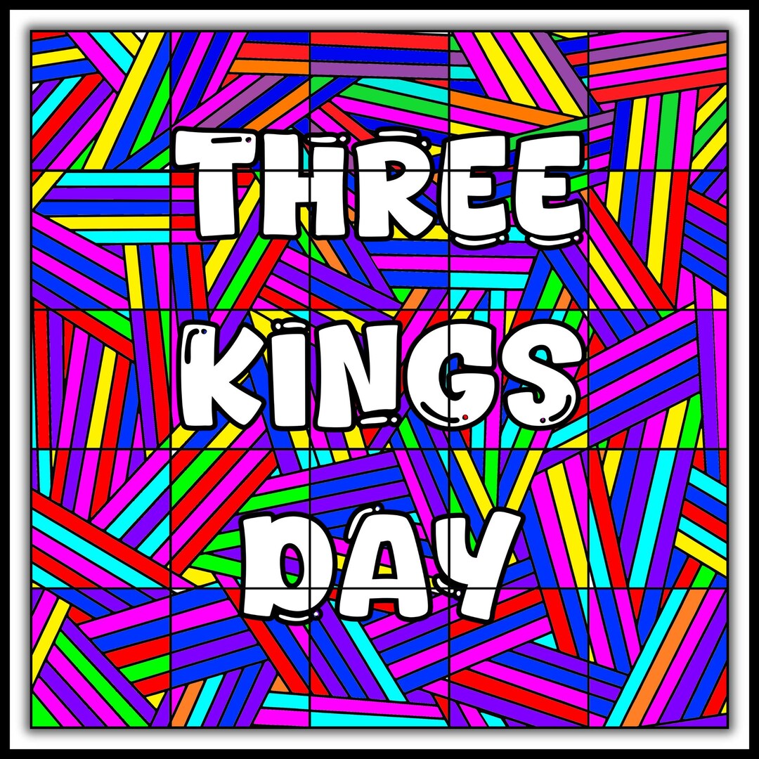 Epiphany Collaborative Poster Three Kings' Day Printable Activity ...