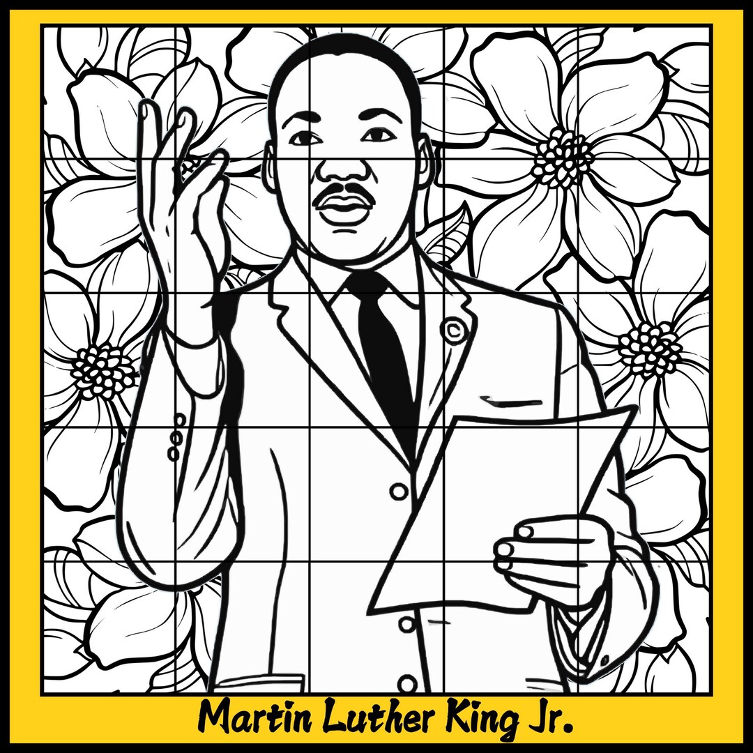 Martin Luther King Jr. Collaborative Art Poster Inspirational MLK Day ...