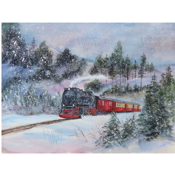 Train Art - Etsy