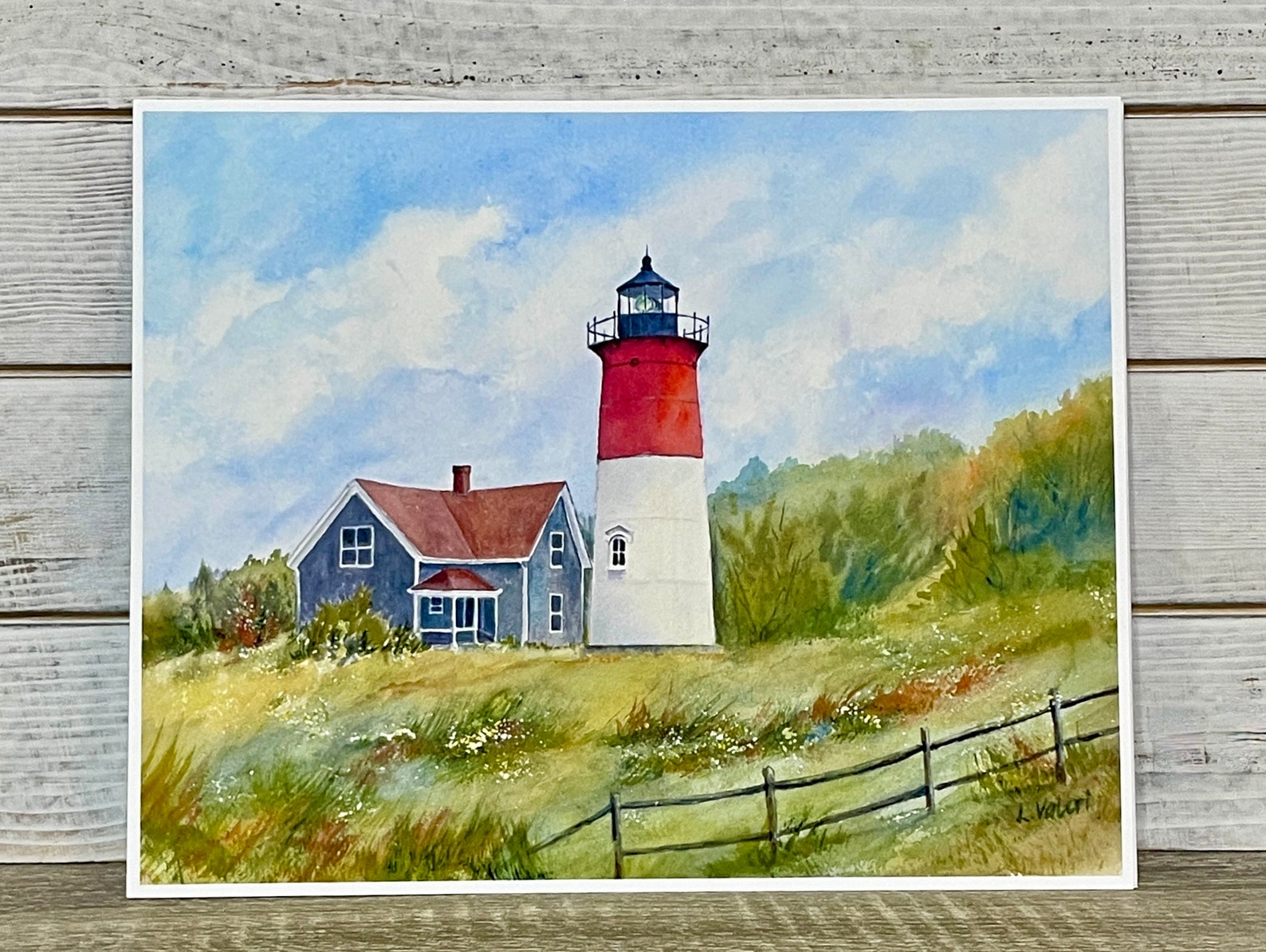 Cape Cod Art Lighthouse Art Print Watercolor Art - Etsy