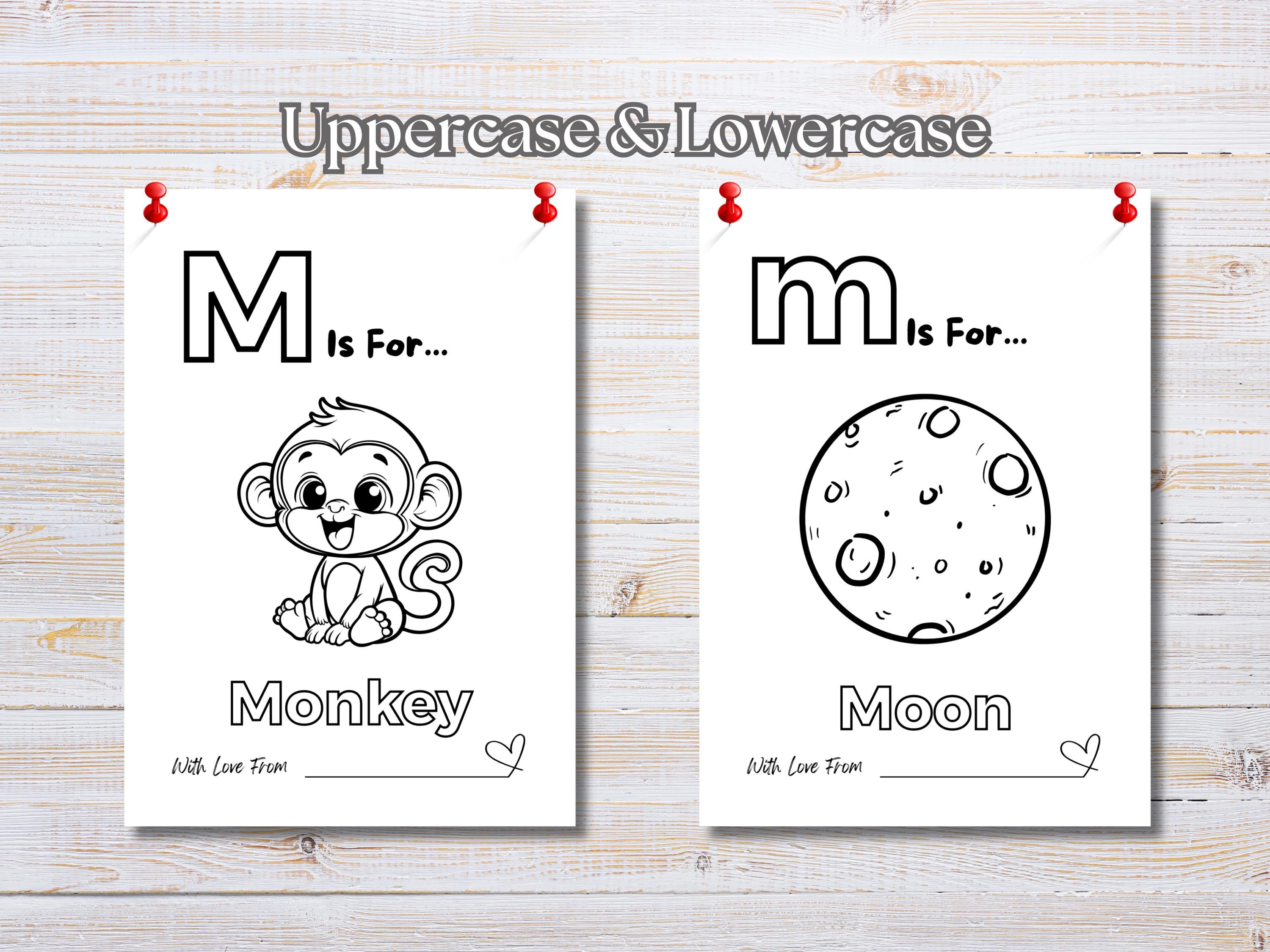 ABC Baby Shower Coloring Sheets | Animal Alphabet Colouring Pages ...