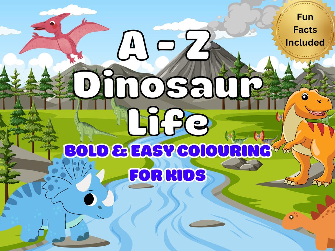 A-Z Dinosaur Coloring Pages - 26 Educational Colouring Sheets ...