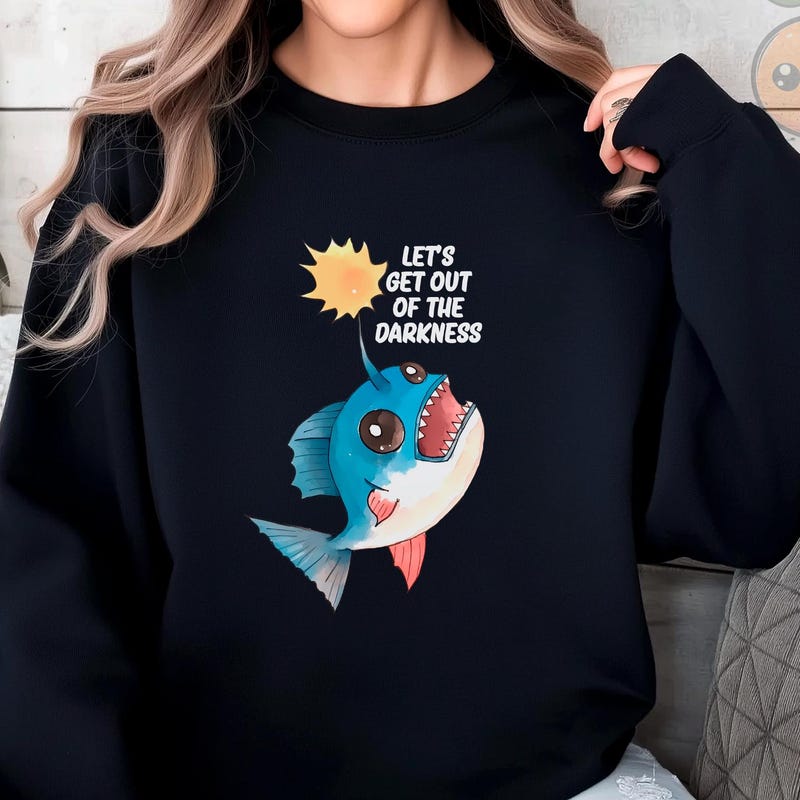 Angler in the Abyss Fish - Etsy