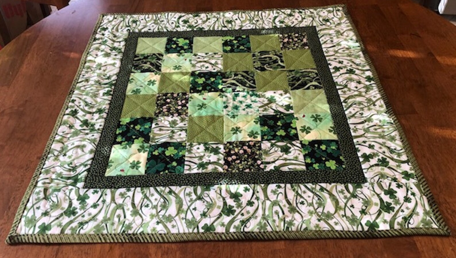 St. Patrick's Day Shamrock Ladybug Pieced Patchwork Irish - Etsy