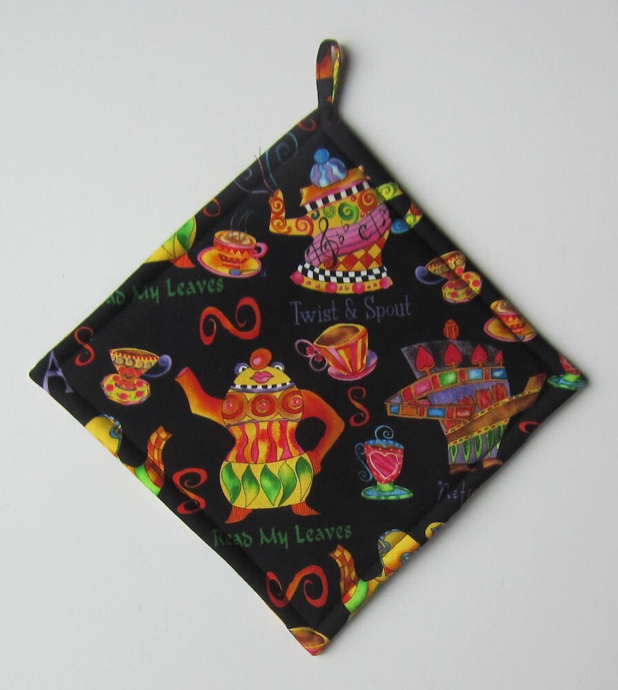 Twisting and Royal Dancing Teapots Pot Holders Set of Two - Etsy