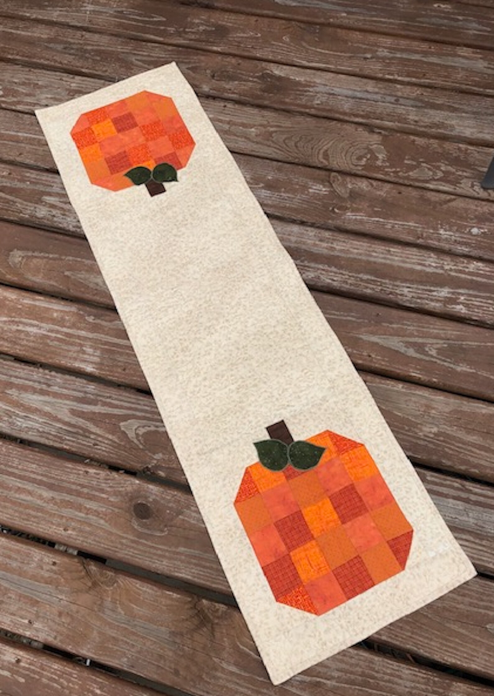 Pumpkin Fall Autumn Pieced Quilted Table Runner Quiltsy | Etsy