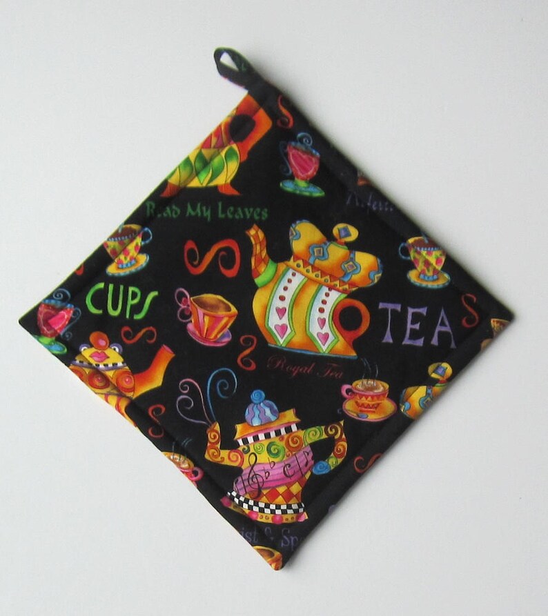 Twisting and Royal Dancing Teapots Pot Holders Set of Two - Etsy