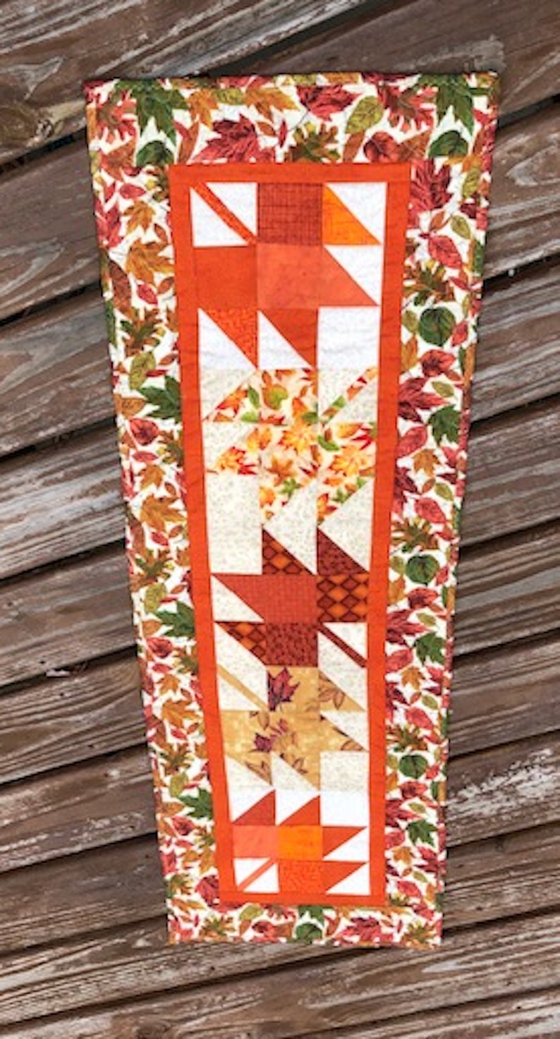 Fall Autumn Leaves Pieced Quilted Table Topper Quiltsy - Etsy