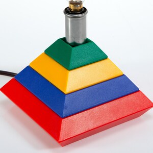 Hand Crafted Happy Little Lamp With New Filament Lightbulb Colorful ...