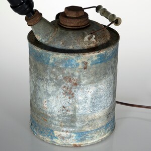 Vintage Oil Can Lamp With Filament Bulb Up-cycled One-of-a-kind Man ...