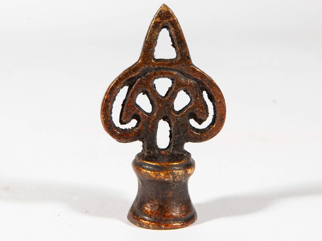 Vintage Elaborate Metal Finial With Bronzed Finish - Etsy