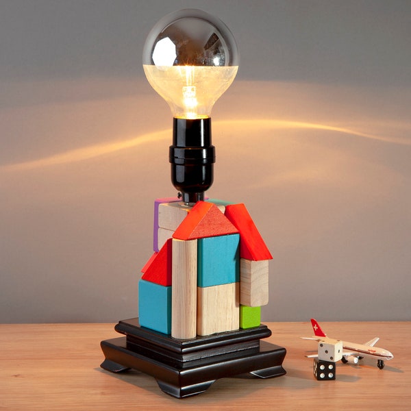 Square Wood Lamp Base - Etsy