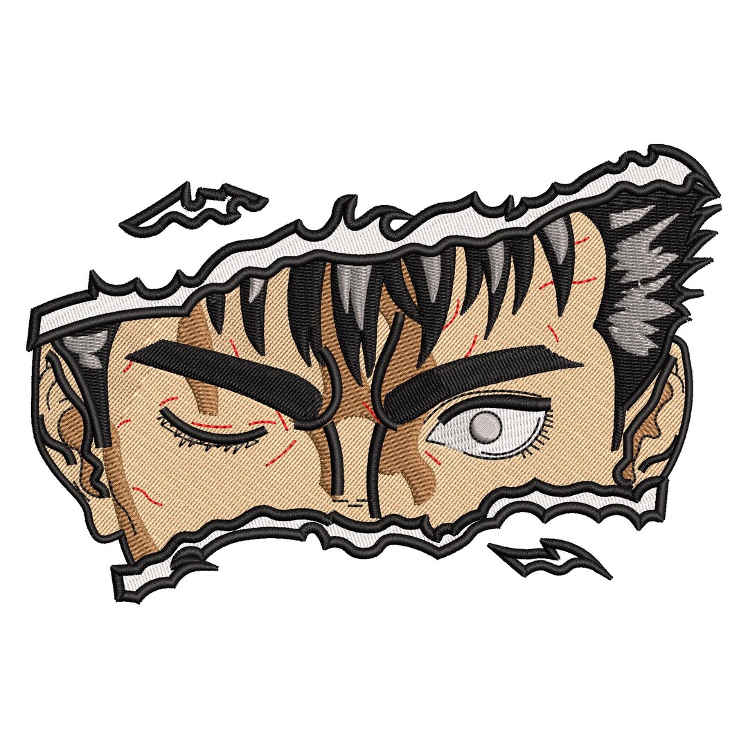 Berserk Eyes Embroidery Design - Anime-inspired Stitch Art - Instant ...