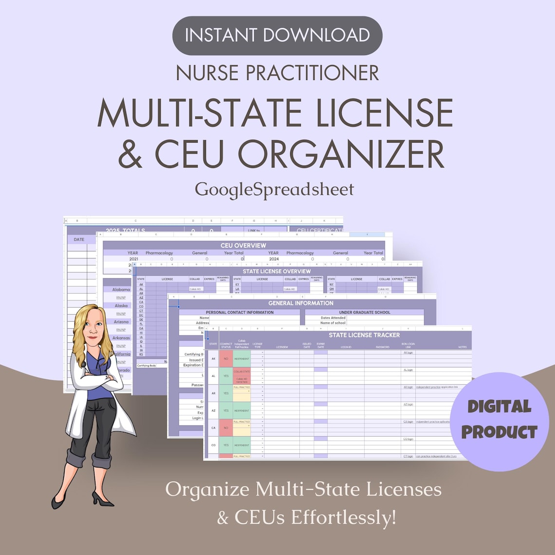 Multi-state License Tracker for Telemedicine Nurse Practitioners ...