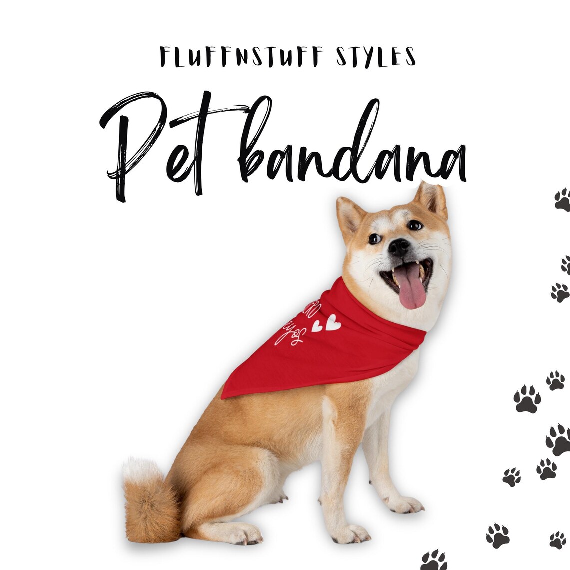Valentine's Day Los Quiero Cuyeyos Dog Bandana, Spanish Love Pet ...