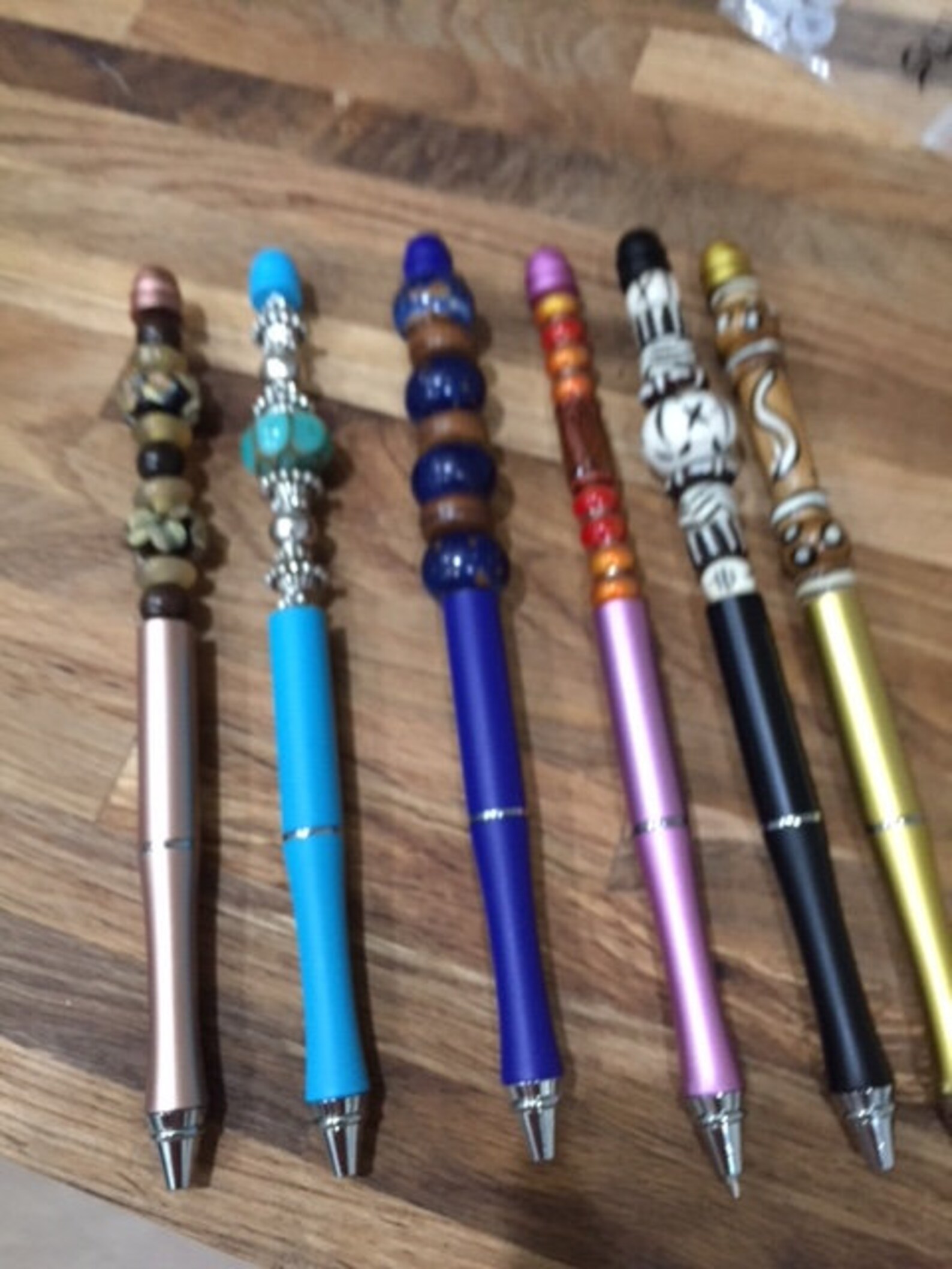 BUY BULK & Save/beadable Metal Featherweight Pens/add a Bead Metal Pens ...