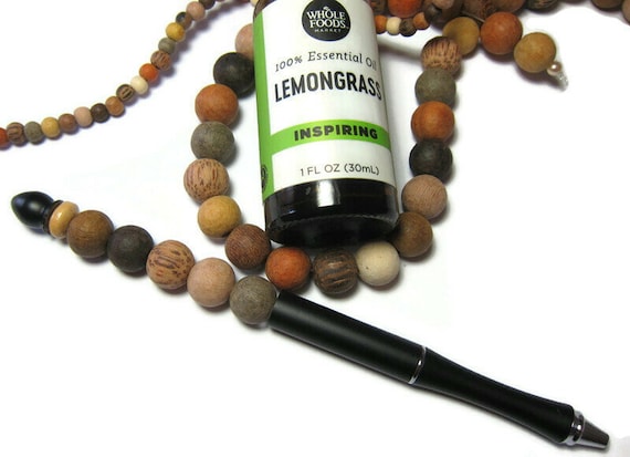 Aromatherapy DIY Pen Set with Matte finish Wood BEADS and | Etsy