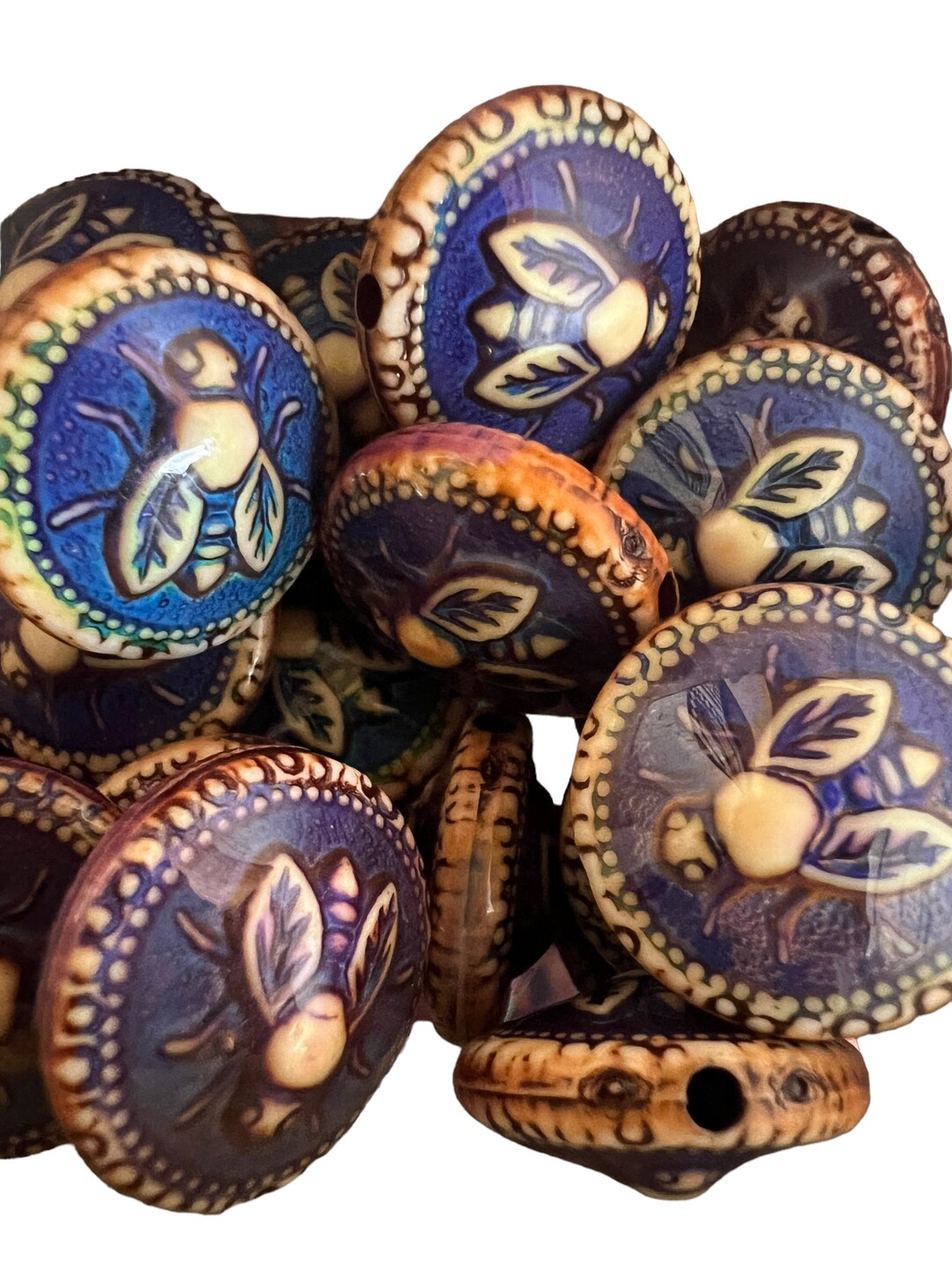 Mood Beads Focal/ Mirage Mood Beads/ Polymer Clay Beads/ Color - Etsy