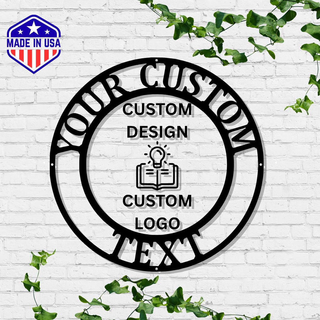 Custom Metal Logo Sign: Personalized Outdoor Bar Sign - Etsy