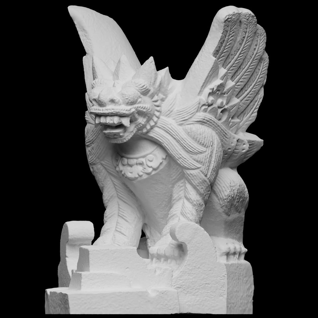 Naga From Goa Gajah Natural Marble Stone Statue - Etsy