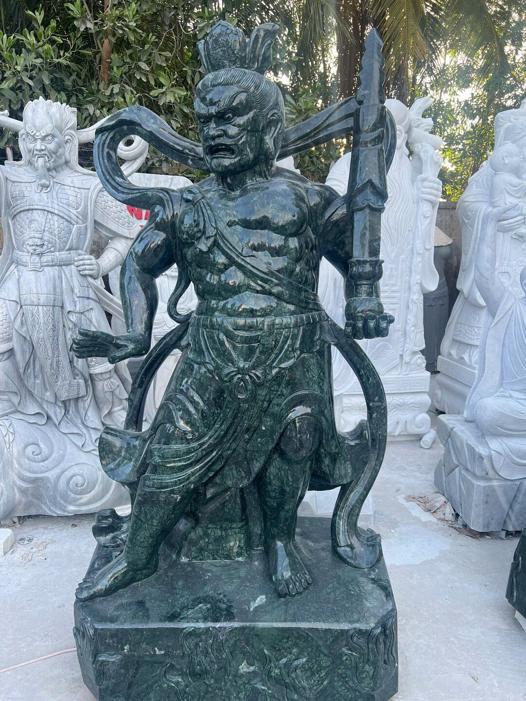 Dharmapala Indian Stone Statue - Etsy