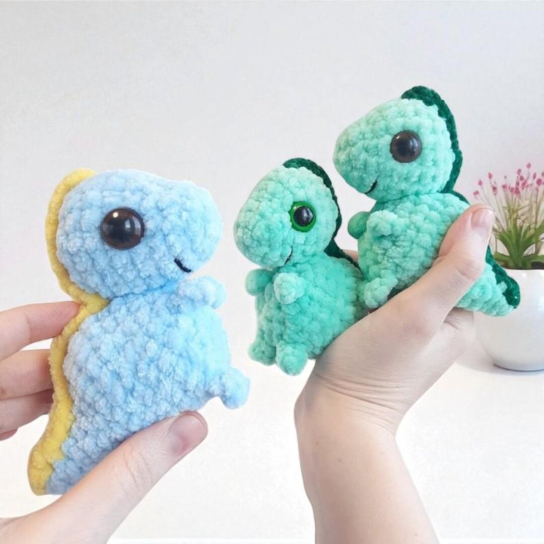 Dinosaur Crochet Pattern PDF: Raptor Amigurumi Plush Toy Tutorial - Etsy