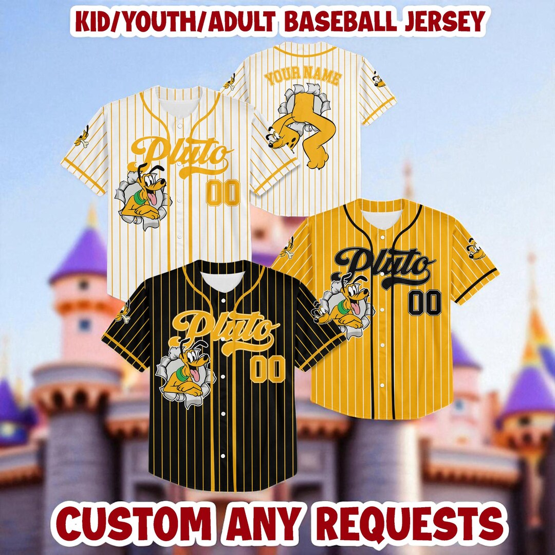 Personalized Pluto Baseball Jersey, Baseball Matching Shirt, Magic ...