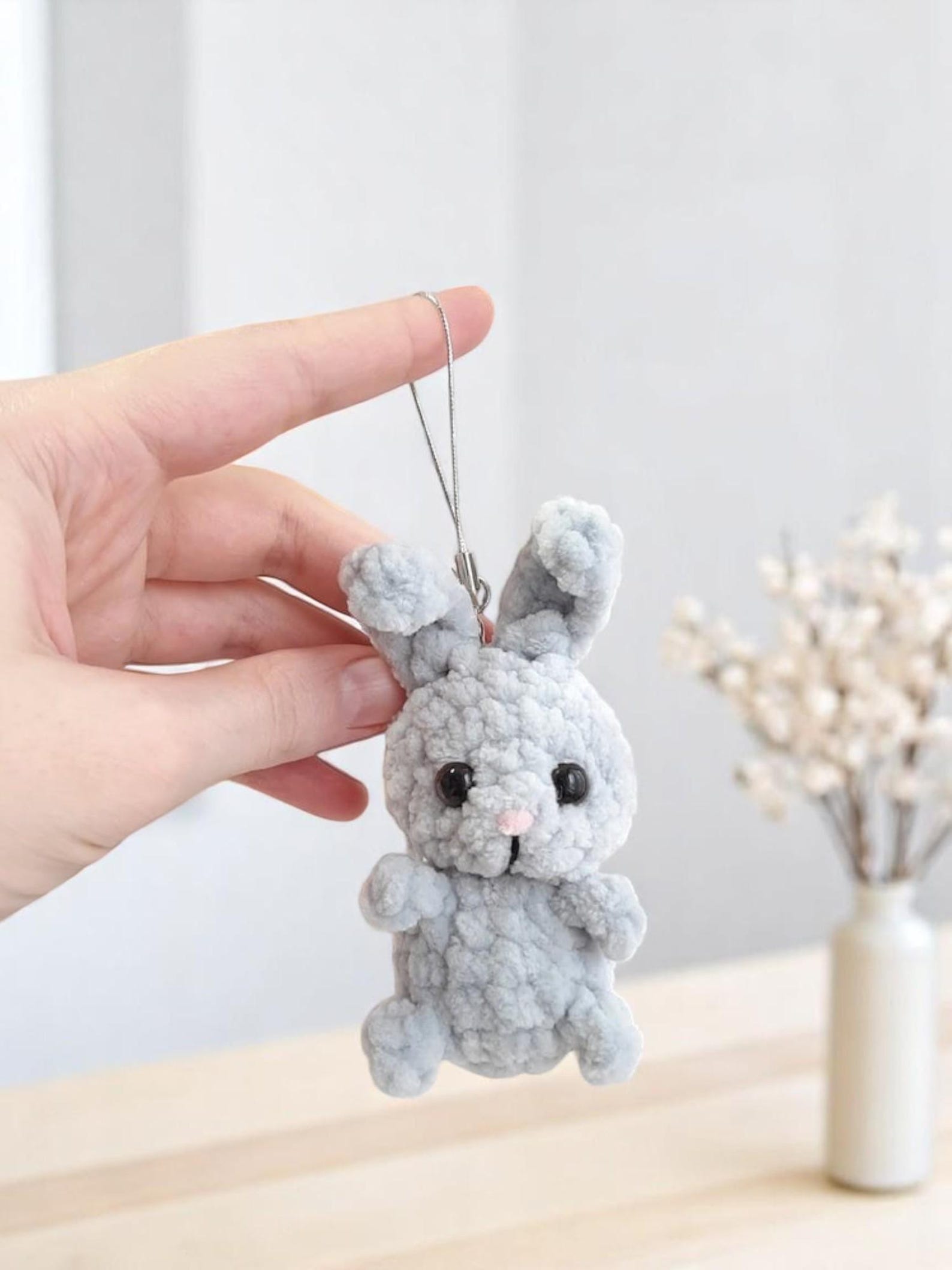 Bunny Keychain Crochet Pattern PDF, Amigurumi Tutorial, DIY Amigurumi ...