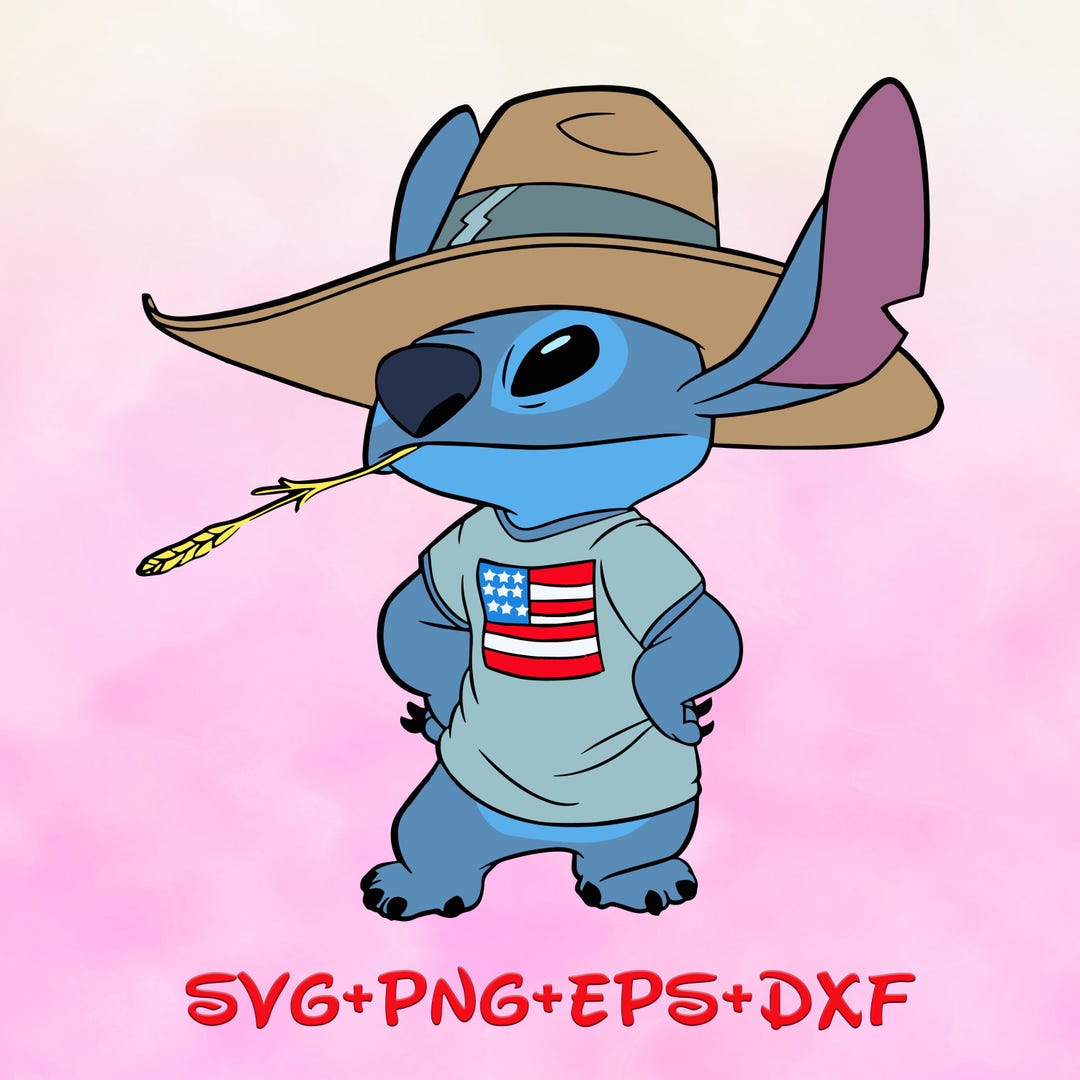 Stitch 4th of July SVG Lilo and Stitch 4th of July SVG 4th of July ...
