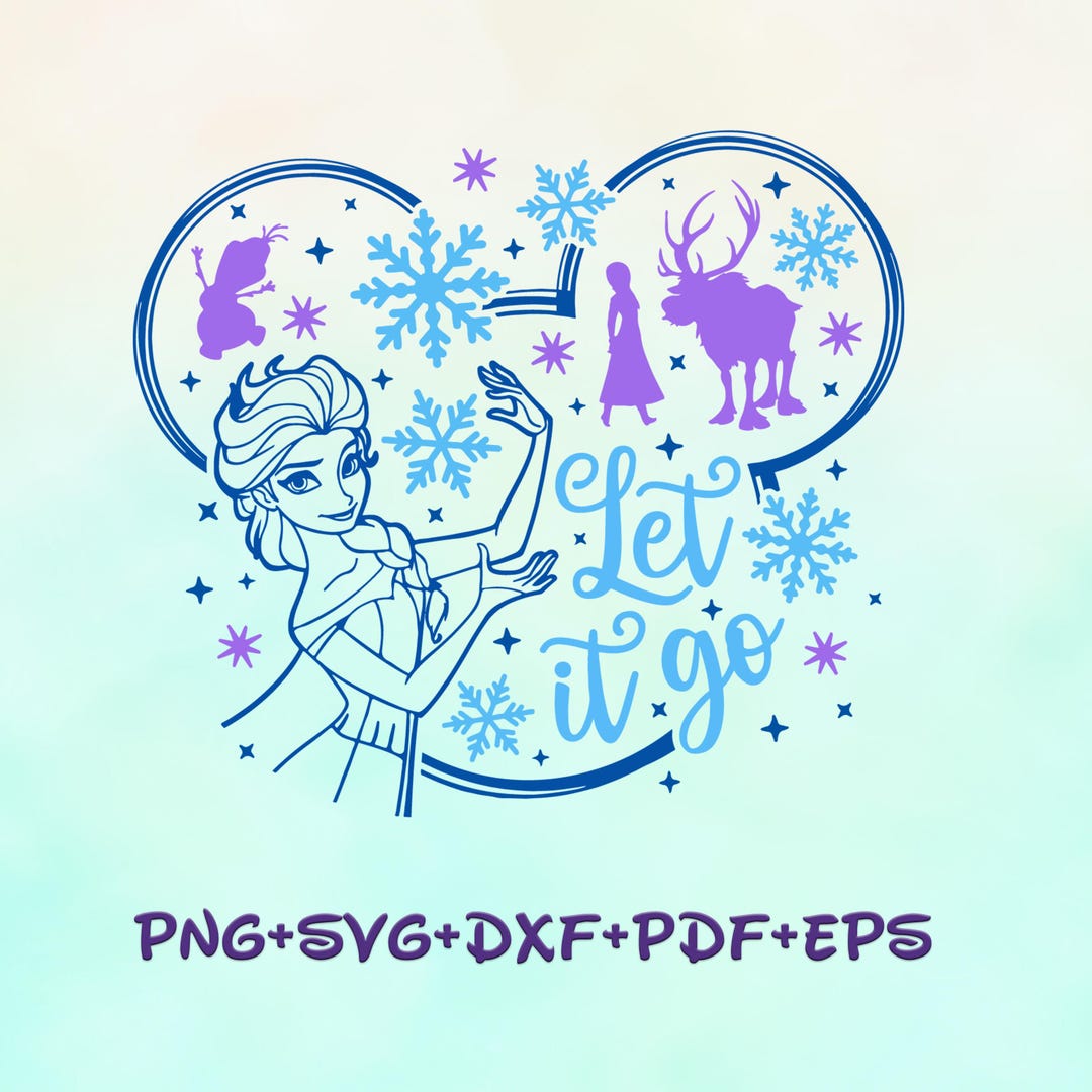 Princess Elsa Anna Let It Go Svg Frozen Svg, Christmas Princess Png ...