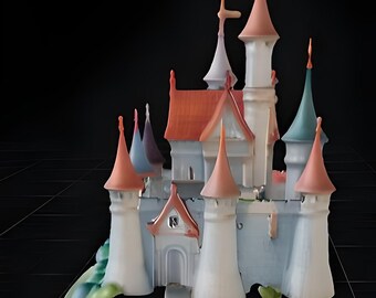 Fairy Tale Castle Clay Sculpture - Etsy