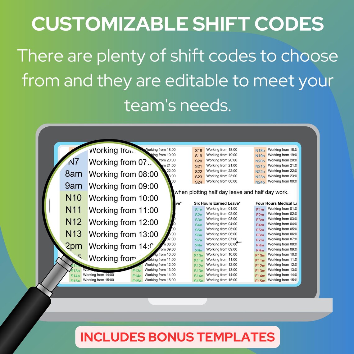 2025 Employee Shift Schedule Excel Template With Hourly Staff & Time ...
