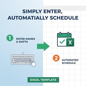 Excel Shift Roster Template | Easily Track Employee Hours & Workforce ...