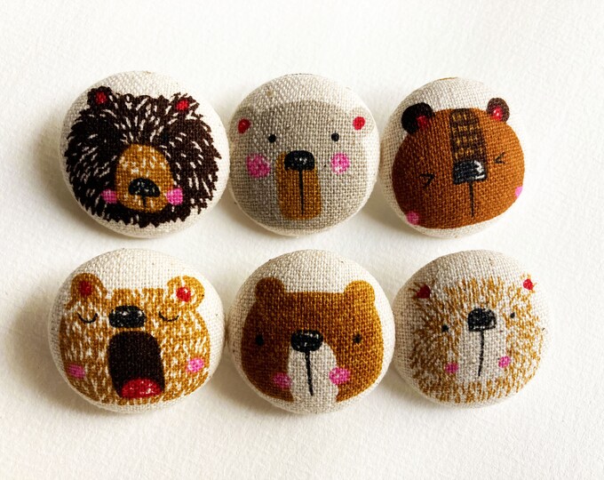 Pine Cone Buttons. 6 Buttons - Etsy