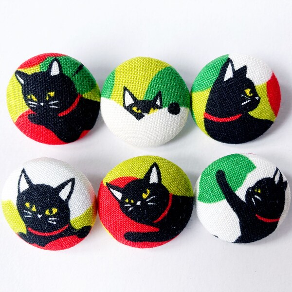 Cat Buttons - Etsy