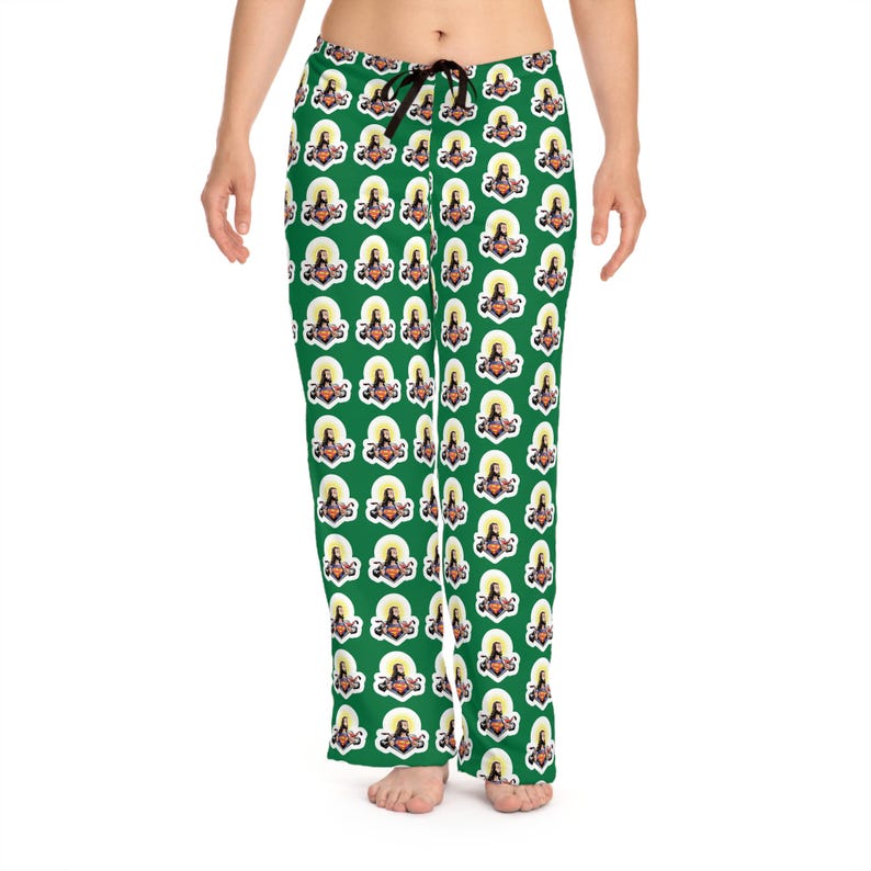 Jesus Superman Women's Pajama Pants, Religious Sleepwear, Christian ...