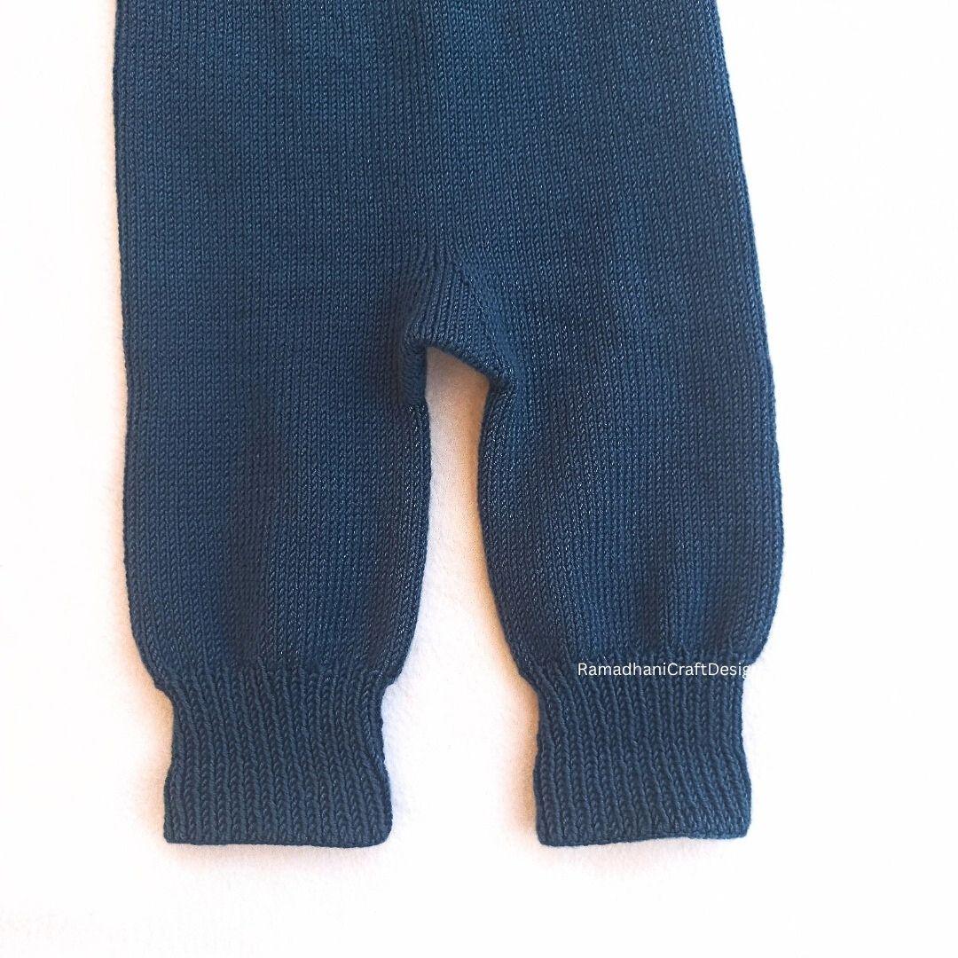 Easy Knit Baby Jumpsuit Pattern for Beginner | PDF Download | Include ...