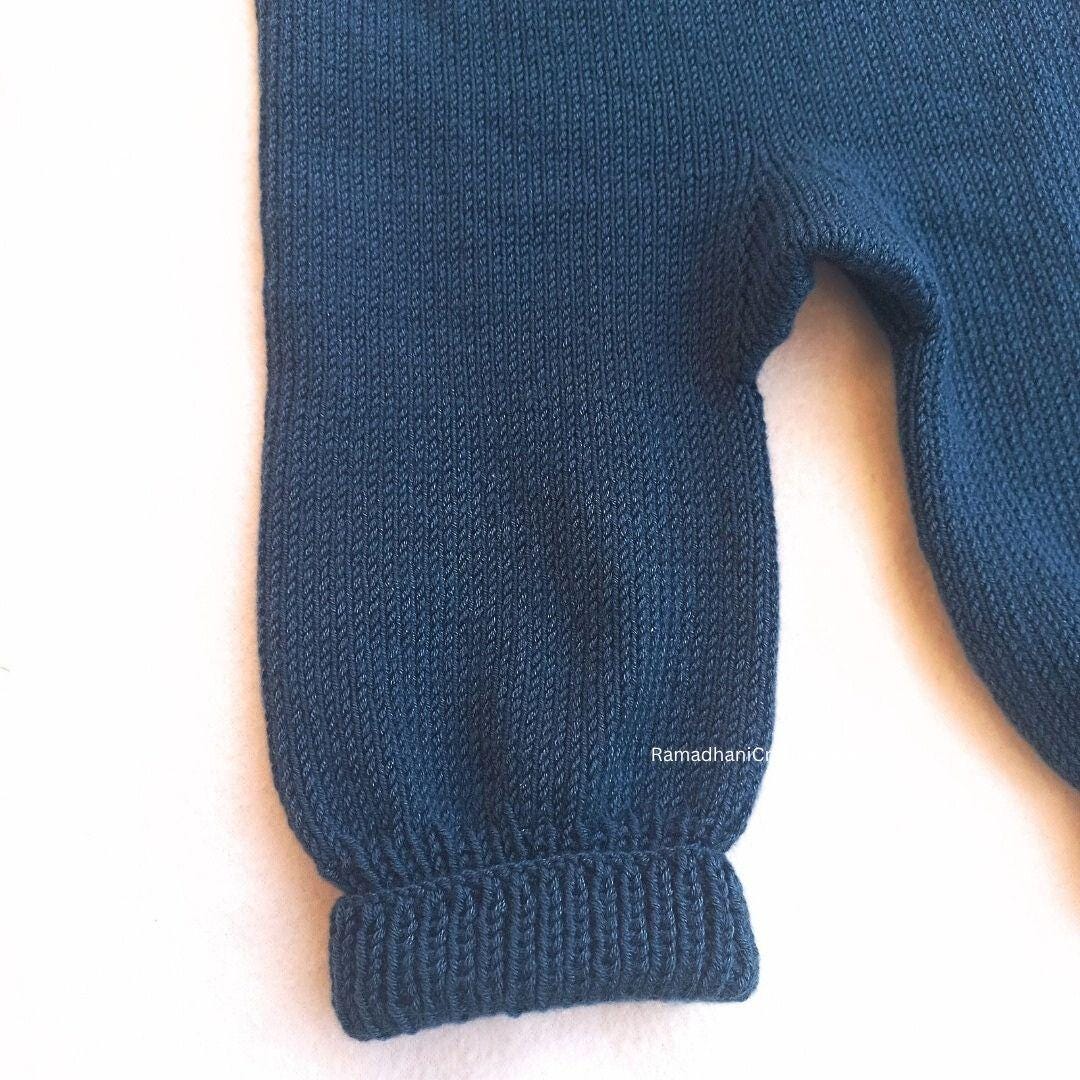 Easy Knit Baby Jumpsuit Pattern for Beginner | PDF Download | Include ...