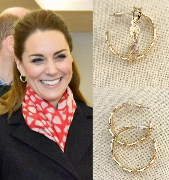 Kate middleton gold hoop earrings store